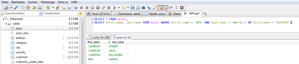 Reihenfolge der SQL-Operationen | DATENEULE